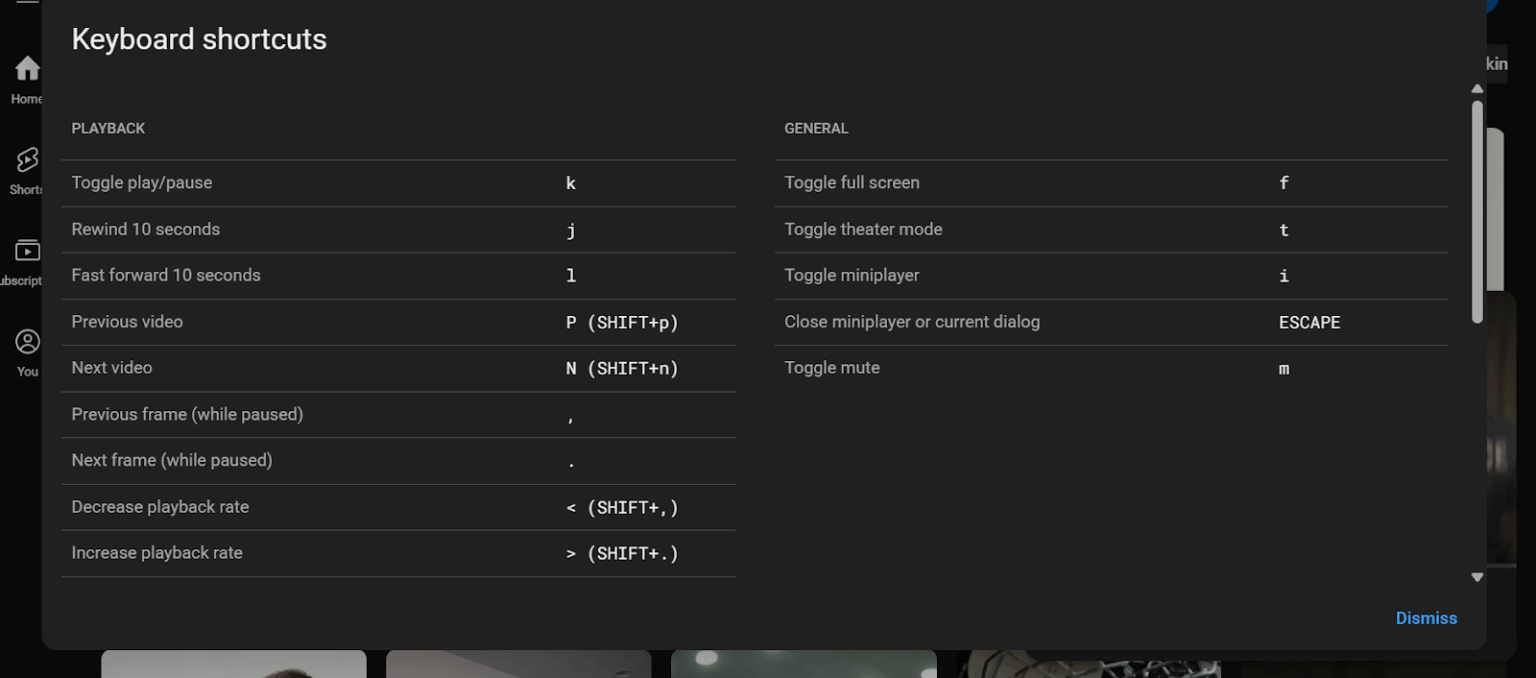 YouTube Keyboard Shortcuts: The Complete List for Creators - Your Video ...